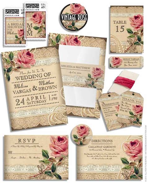 Invitaciones De Boda Vintage Para Una Ceremonia Retro