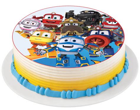 Bardzo Gruby Op Atek Na Tort Robot Trains Cm Allegro Pl