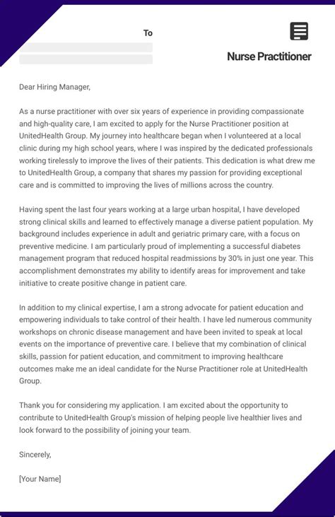 14 Nurse Practitioner Cover Letter Examples Plus Recruiter Insights