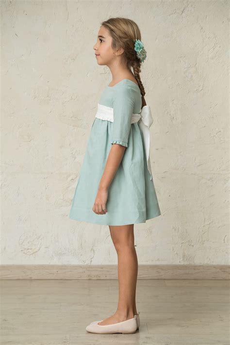 Vestido ceremonia lino de color Ceremonia niña Quémono