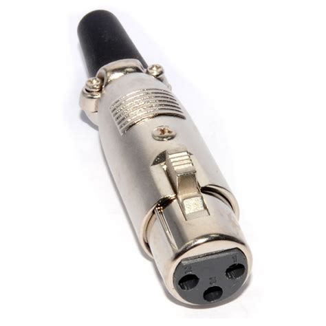 Conector Canon Xlr Pin Hembra Megatronica