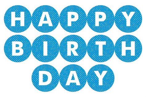 Happy Birthday Banner Template Free Free Printable Banner Letters