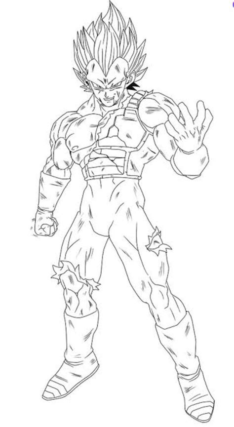 Pin de Mohamed Samy en رسومات Vegeta para colorear Dragon para