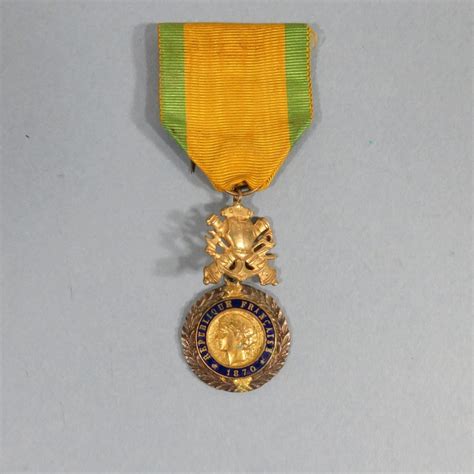 FRANCE MEDAILLE MILITAIRE 3 ème REPUBLIQUE VALEUR ET DISCIPLINE JETON