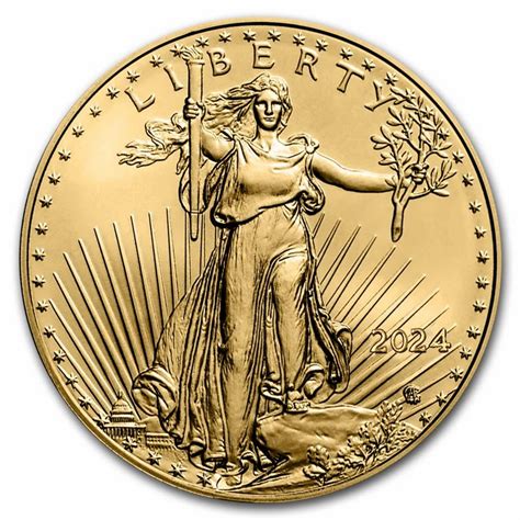 Moneda De Oro American Eagle 1 Oz 2024 BU Dracma Metales