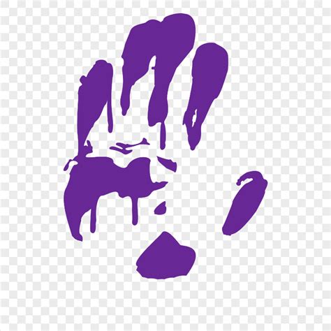 HD Black Outline Right Hand Print Clipart PNG Citypng