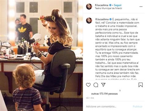 Lucas posta foto rara do filho Theo Sandy e se declara à mulher