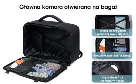 ECOHUB Ryanair Torba kabinowa 40x20x25 Plecak na bagaż podręczny