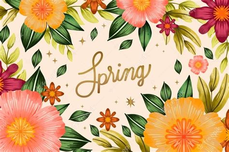Free Vector Watercolor Spring Background