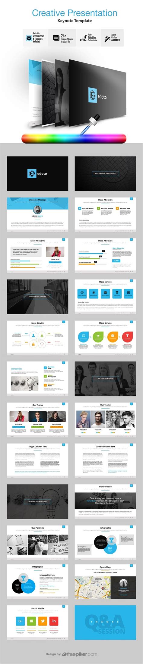 Freepiker Business Keynote Template Business Powerpoint