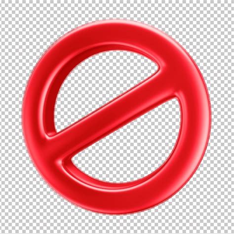 Cone De S Mbolo Proibido D Fundo Transparente Psd Premium