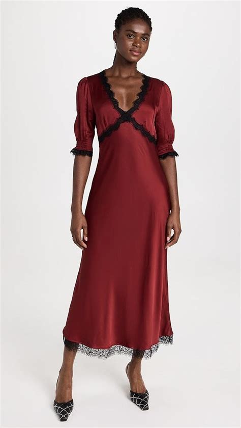 RIXO London Gabrielle Dress In Red Lyst