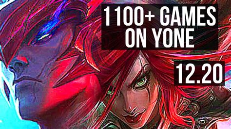 YONE Vs KATA MID 6 Solo Kills 1100 Games 800K Mastery KR