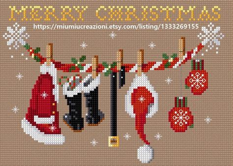 The Clothes Of Santa Claus ORIGINAL Cross Stitch Pattern PDF Etsy