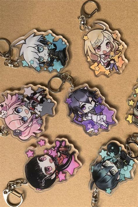 Dangan Ronpa Danganronpa V3 Acrylic Keychain Iruma Miu Ouma Kokichi