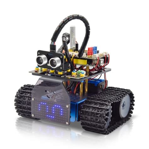 Keyestudio 4WD Multi BT Robot Car Kit Upgraded V2 0 W LED Display For