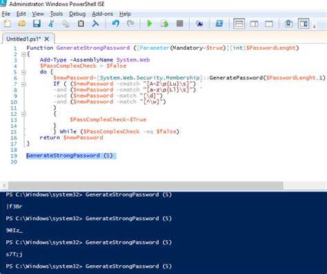 generating strong random password with powershell windows os hub