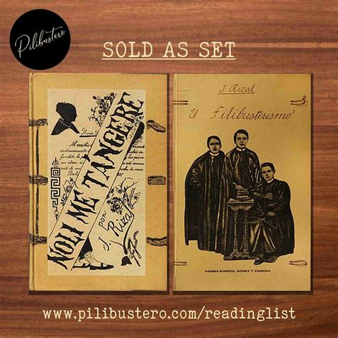 Noli Me Tangere And El Filibusterismo Facsimile Set Pilibustero