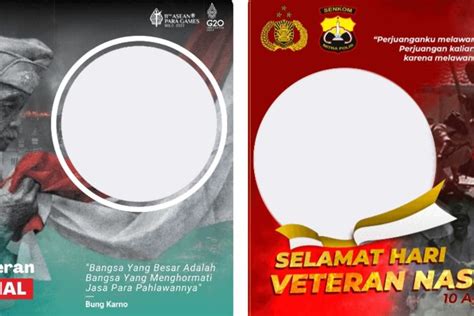 12 Link Twibbon Hari Veteran Nasional 2022 Dengan Desain Menarik Yang