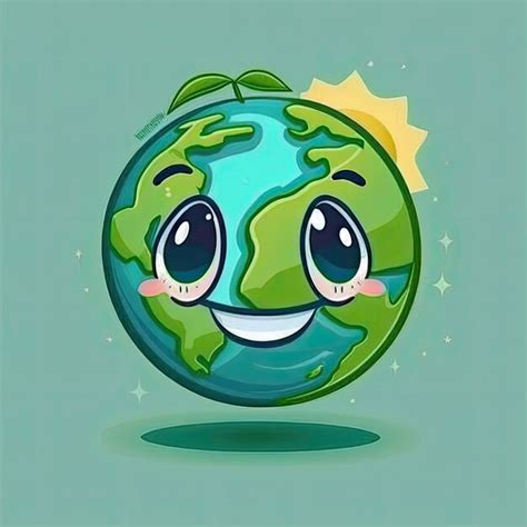 La Tierra En Estilo De Dibujos Animados Foto Gratis