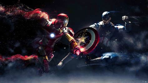 Captain America Vs Iron Man Wallpaper K Iron Man Vs Captain America