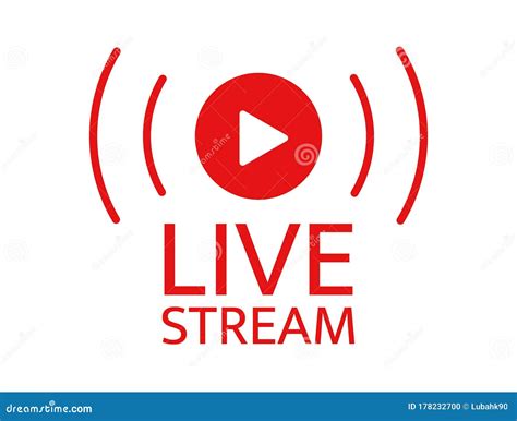 Live Stream Icon Live Streaming Video News Symbol On Transparent