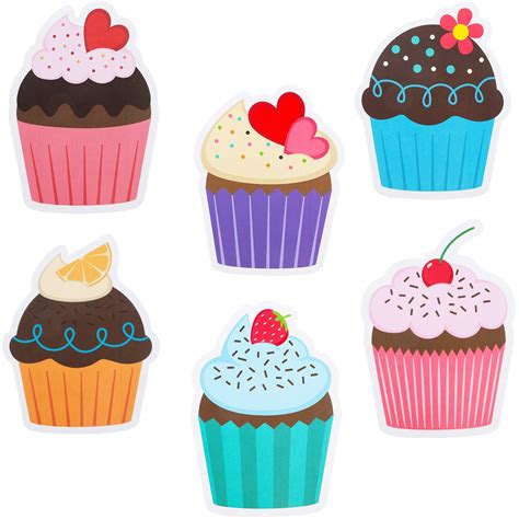 Buy Colorful Cupcakes Cutouts Cupcake Paper Cutouts Birthday Bulletin