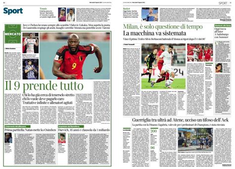 I giornali mercoledì 9 agosto 2023