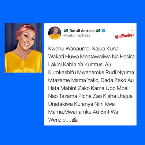 Millardayo On Twitter Batuli Actress