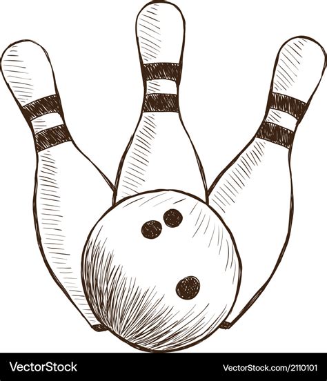 Bowling Pins And Ball