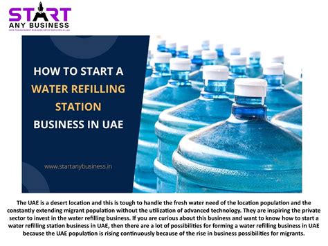 How To Start A Water Refilling Station Business In Uae By Riya Sharma