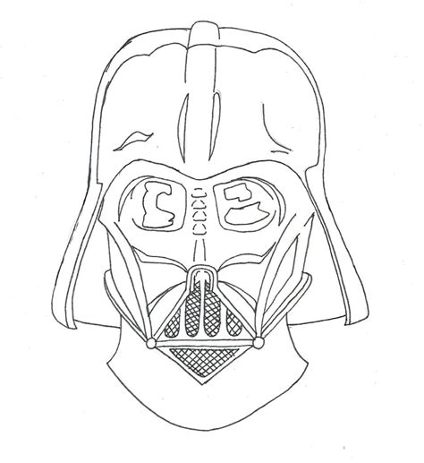 Darth Vader Mask Coloring Page At GetColorings Free Printable