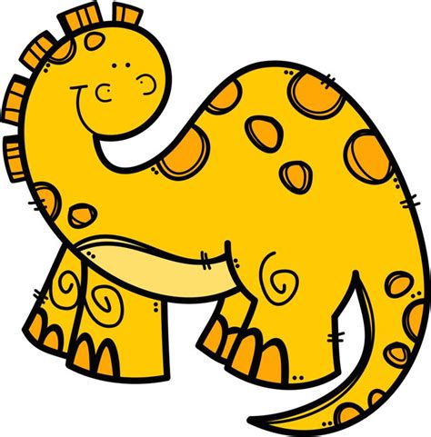 An Orange Dinosaur With Spots On It S Body