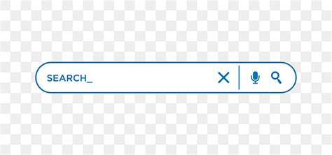 Search Bar Vector Png Images Blue Search Bar Design Element Search