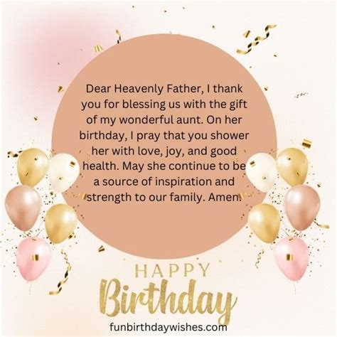 Birthday Prayers For Aunt