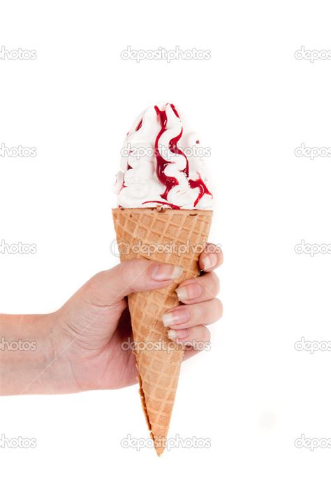 Hand Holding Ice Cream Cone Stock Photo By Narcis1 18082171