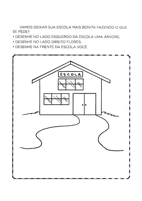 Atividades sobre a Escola para Educação Infantil Só Atividades