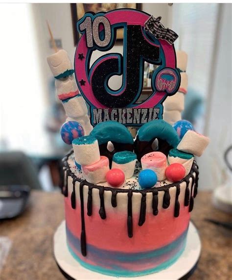 Tiktok Inspired Cake Topper Tik Tok Cake Topper Tik Tok Birthday