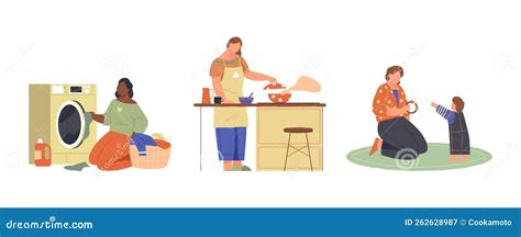 Domestic Duty Or House Work Vector Cliparts CartoonDealer