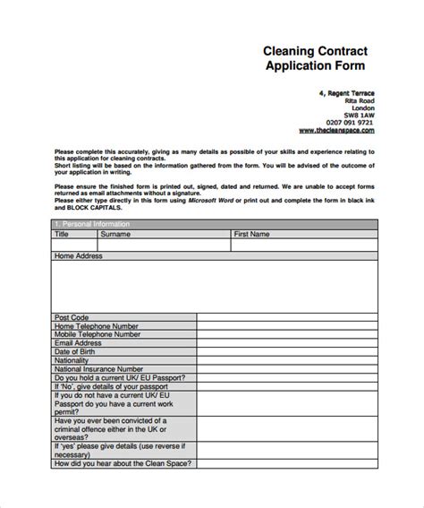 Janitorial Service Agreement Template PARAHYENA