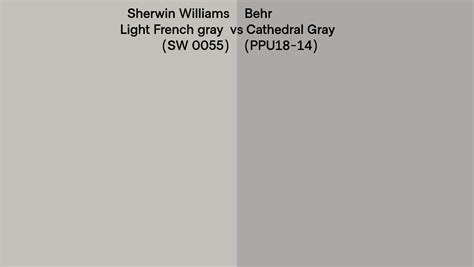 Sherwin Williams Light French Gray SW 0055 Vs Behr Cathedral Gray