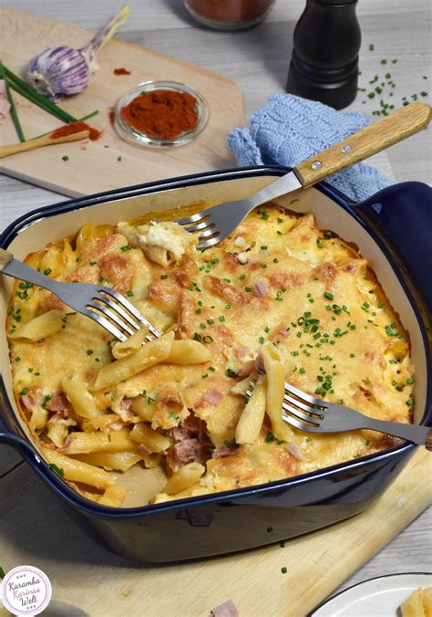 KarambaKarina S Welt Nudel Schinken Gratin Ganz Fix Ohne Fix