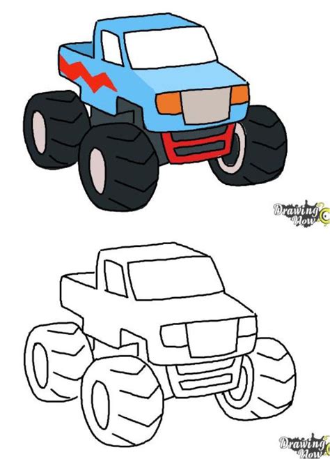 Easy Monster Truck Drawing Ideas How To Draw