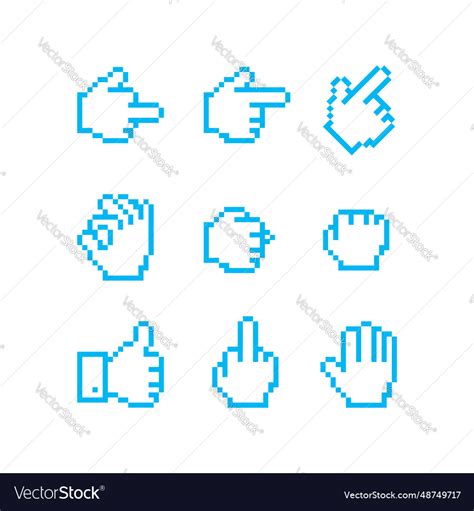 Cursors Royalty Free Vector Image Vectorstock