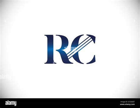 Initial Monogram Letter R C Logo Design Vector Template R C Letter