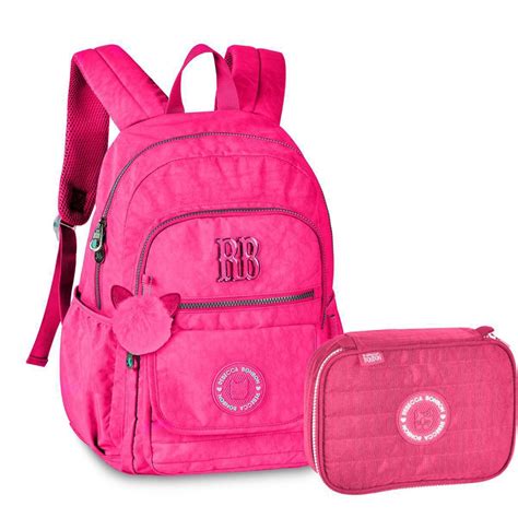 Kit Mochila E Estojo Box Rebecca Bonbon Crinkle 2042 Juvenil Em