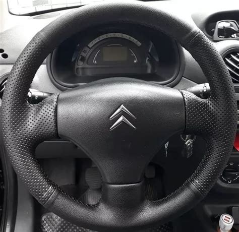 Capa De Volante Costurada Citroen C3 2003 A 2012 Parcelamento Sem Juros
