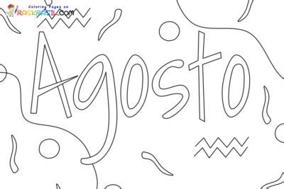 Dibujos De Agosto Para Colorear
