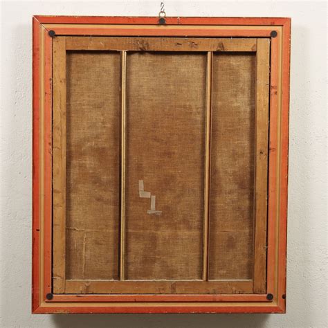Quadro Antico Dipinto Con Soggetto Sacro Olio Su Tela XVIII Secolo