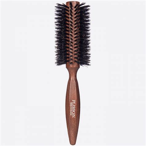 Brosse ronde de 14 rangs en véritable poil de sanglier Plisson 1808